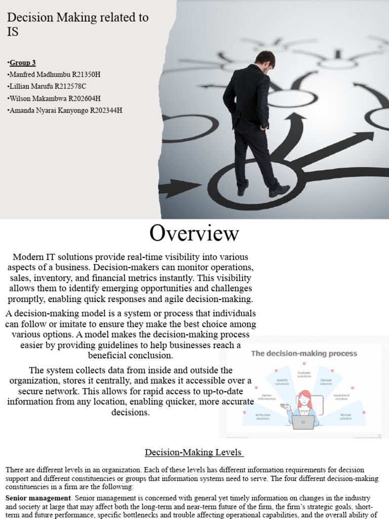 3 Decision Making Related To IS-2 | PDF | Decision Making | Information System
