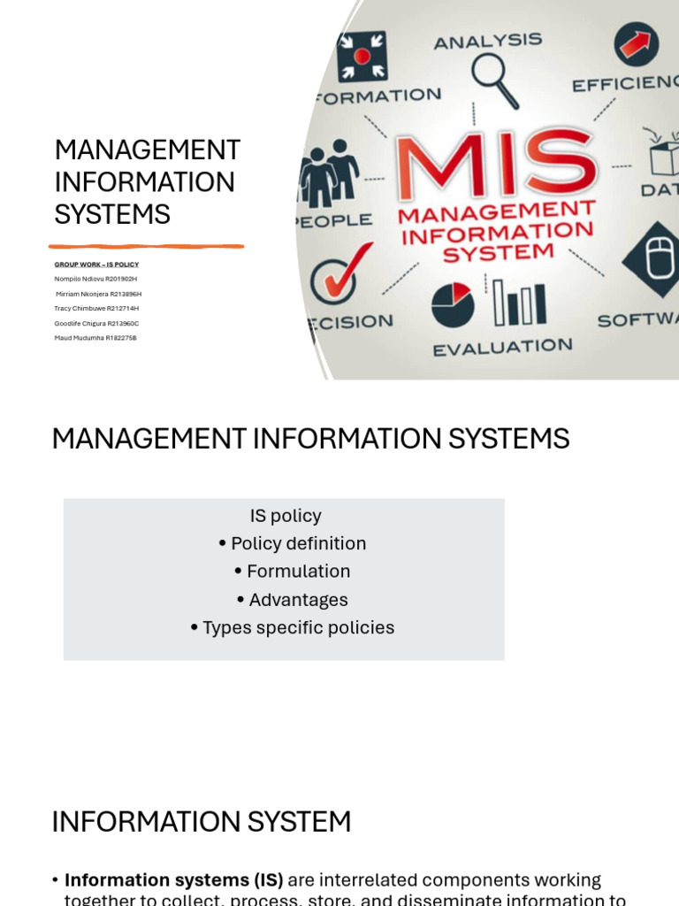 MANAGEMENT INFORMATION SYSTEMS-Group Work | PDF | Information Security ...