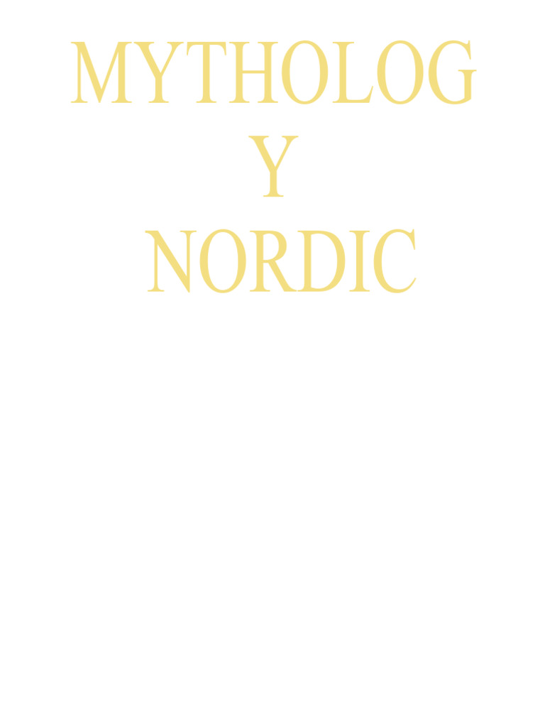 Norse Mythology | PDF | Norse Mythology | Æsir