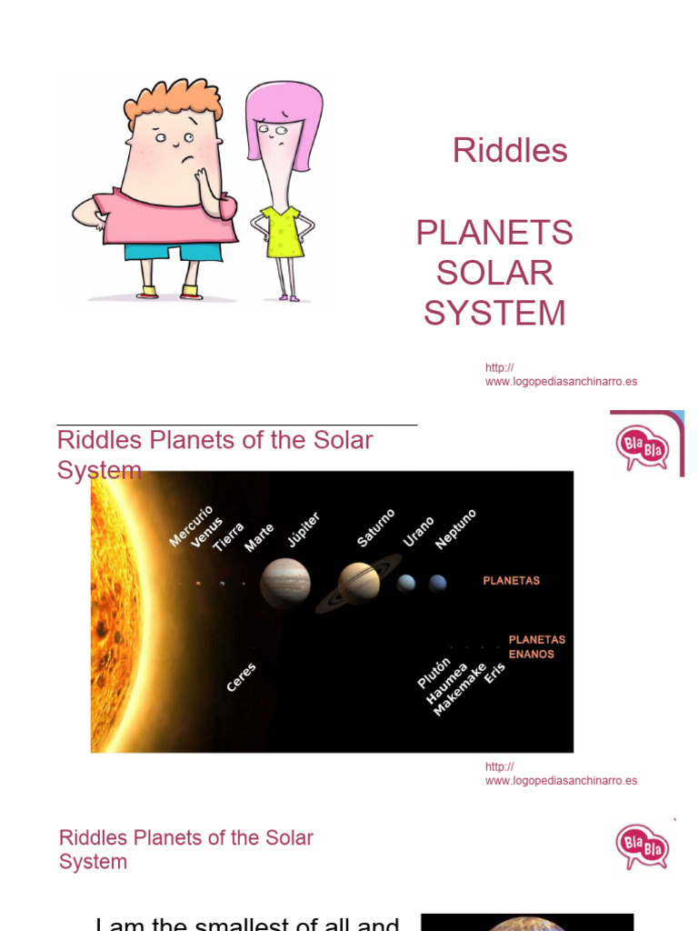 Solar System Riddles | PDF | Planets | Solar System