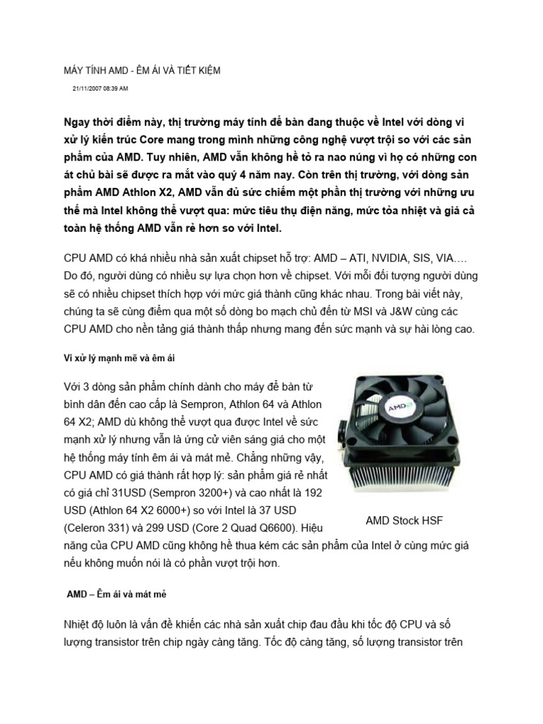 Máy Tính AMD | PDF