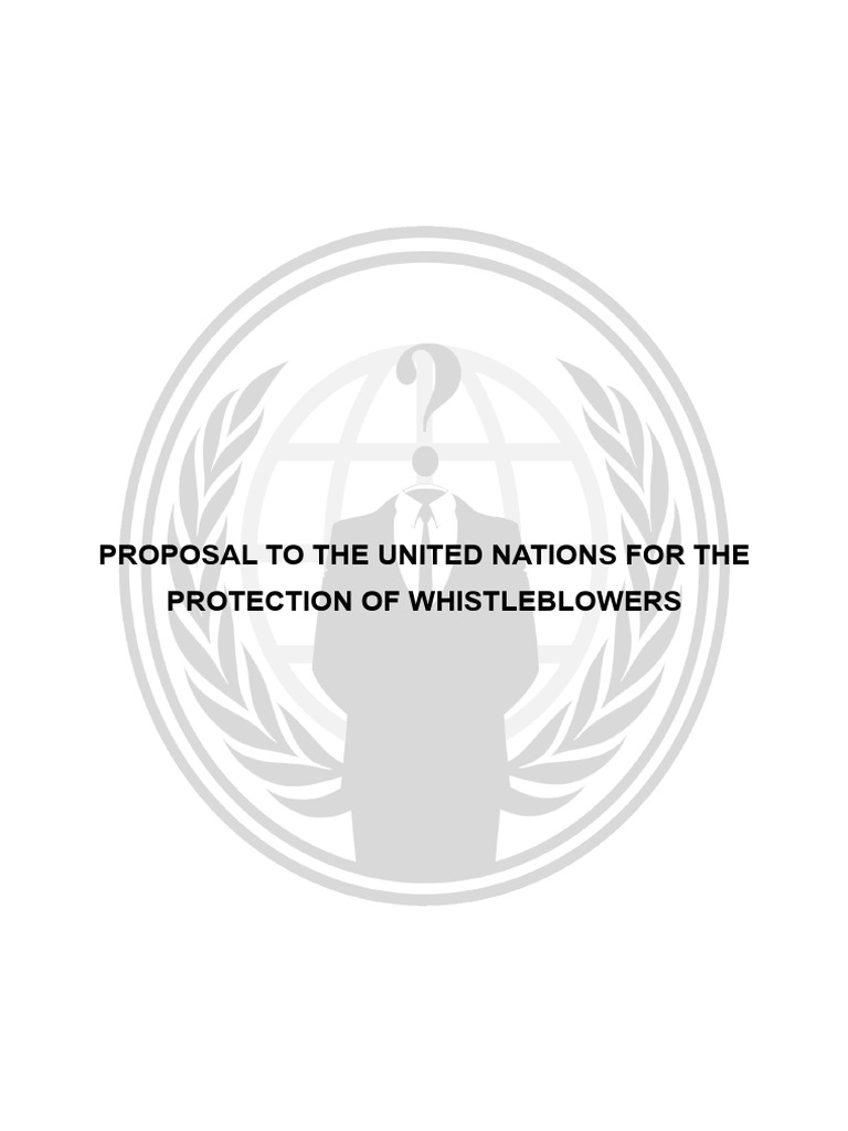 An Anonymous Un Proposal | PDF | Political Ideologies | Democracy