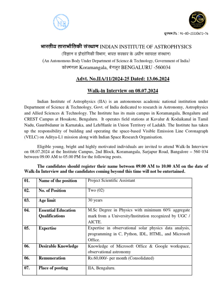 02 Project Scientific Assistant Posts Advt Details Application Form ... 02 Project Scientific Assistant Posts Advt Details Application Form ...