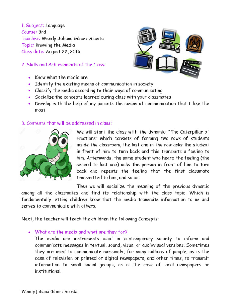 Media Class | PDF | Communication | Information