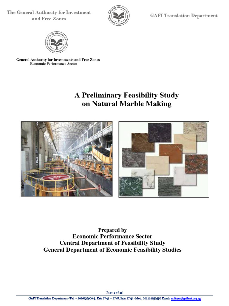 Natural Marble Making - Minya | PDF | Recycling | Waste