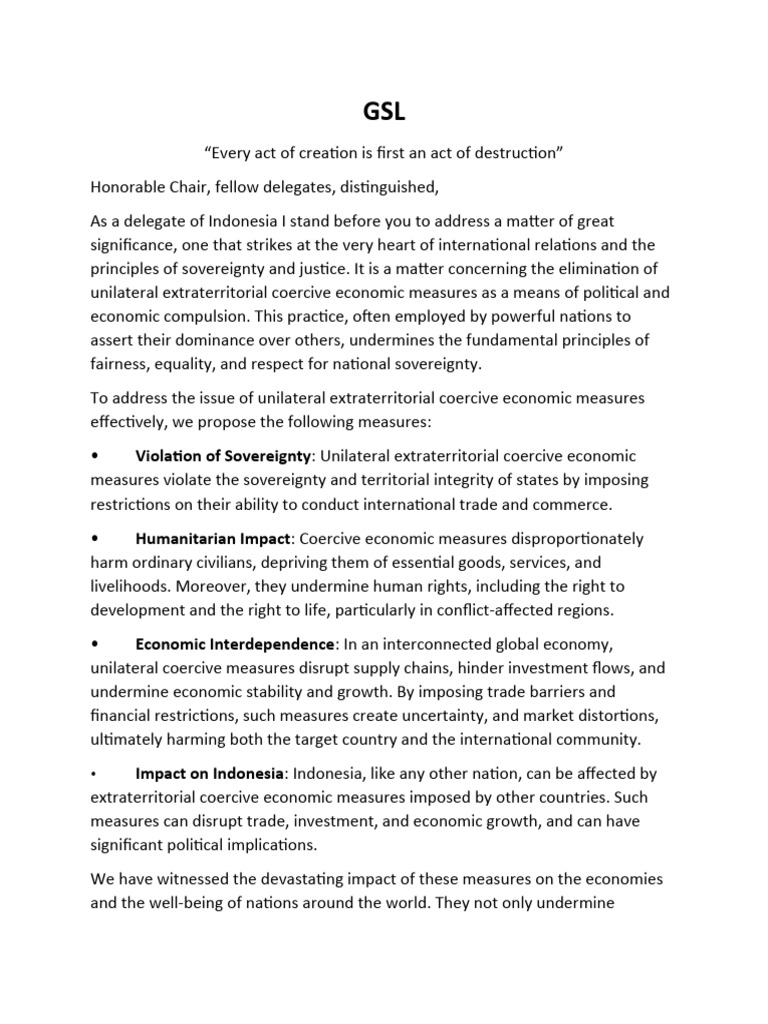 GSL | PDF | Sovereignty | Globalization