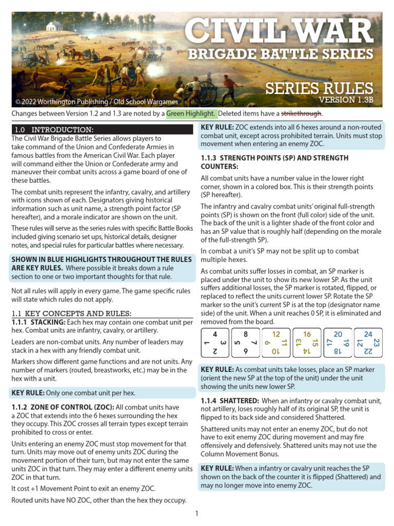 Brigade Rules v1.3b - v2 | PDF | Artillery | Cavalry