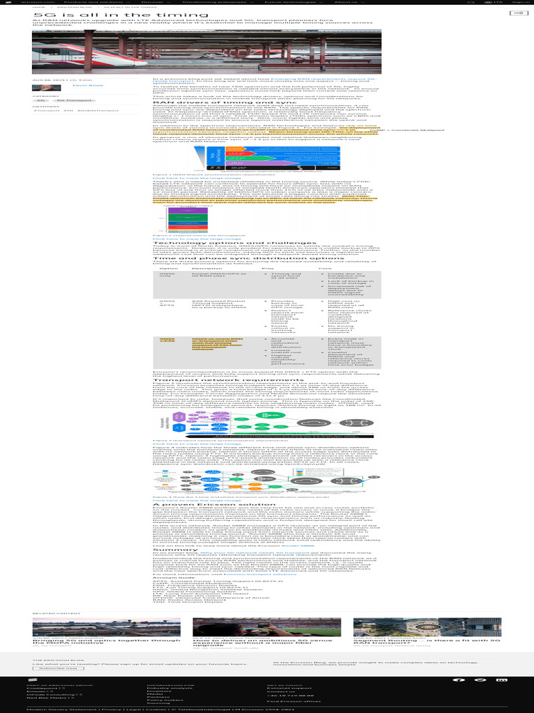 What You Need To Know About Timing and Sync in 5G Transport Networks ... What You Need To Know About Timing and Sync in 5G Transport Networks ...