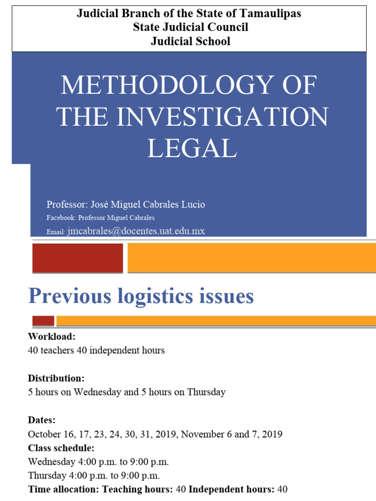 Legal Research Methodology Slides 2019 EJPJE Tamp Presentation | PDF ...