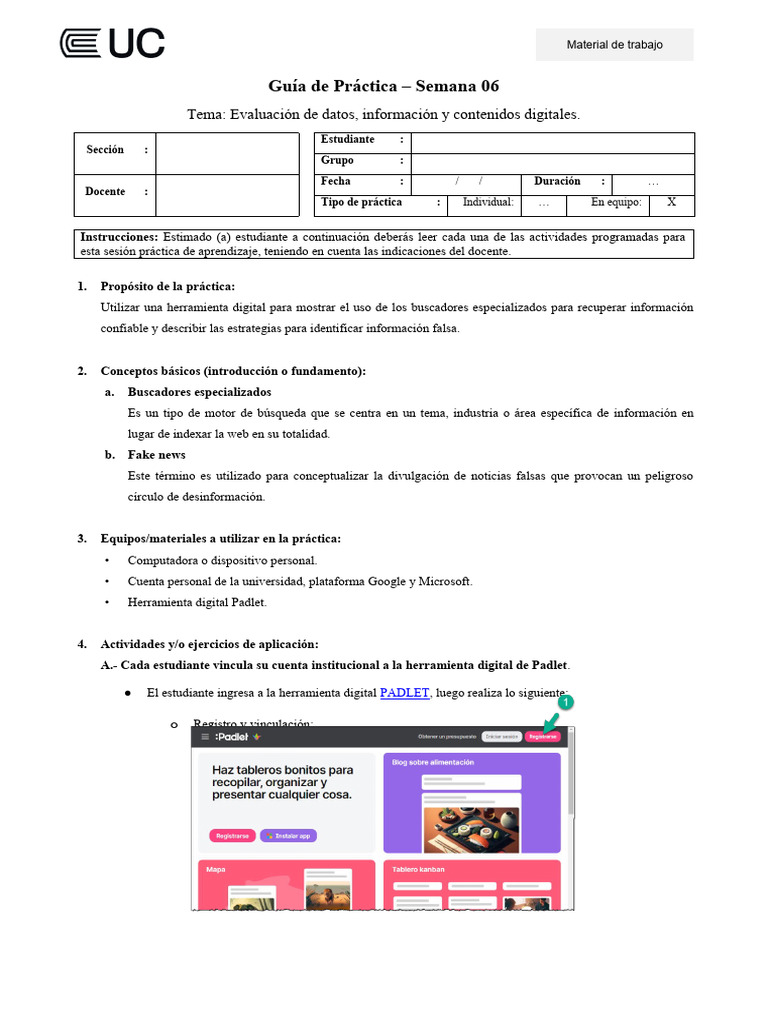 Practica Sem 6 | PDF | Tecnologías de la información | ciberespacio