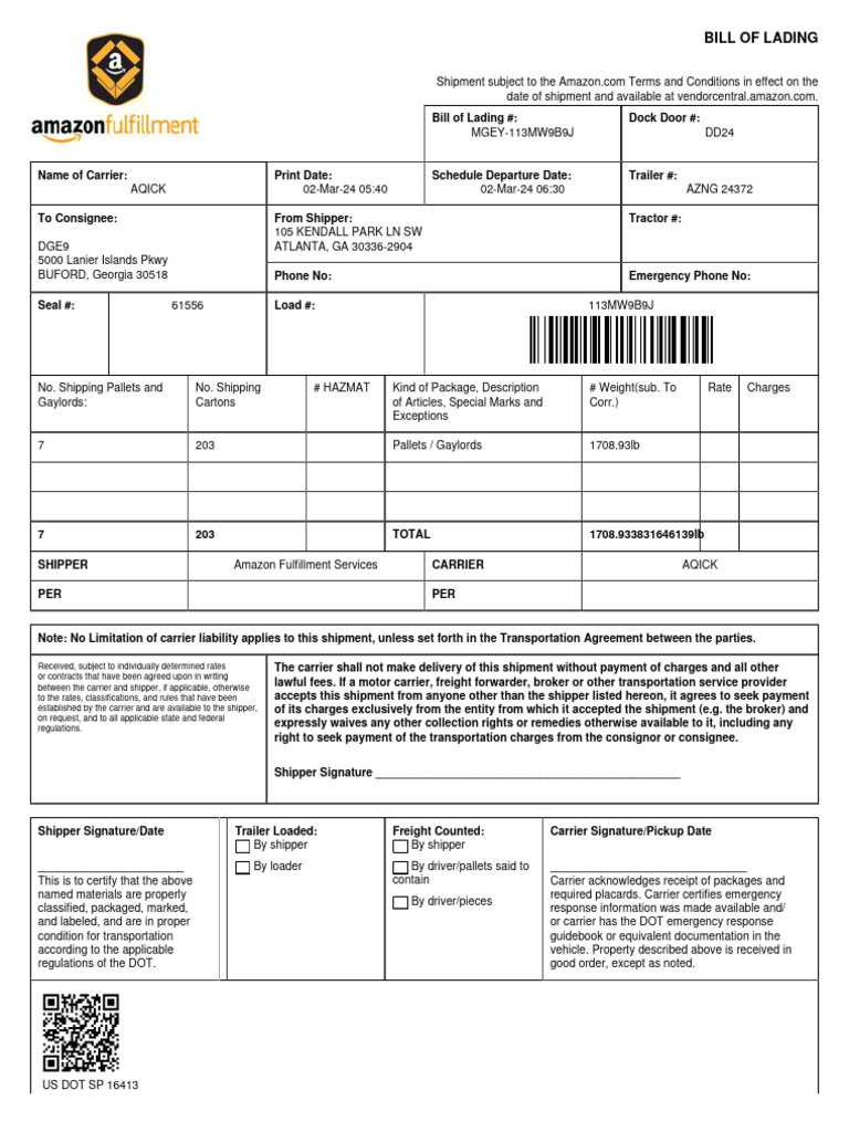 Bol MGEY | PDF | Cargo | Freight Transport