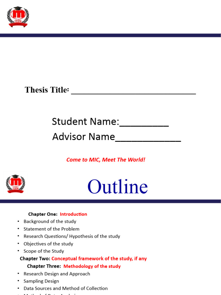 Sample PPT For MBA Defense Presentation | PDF | Methodology | Inquiry