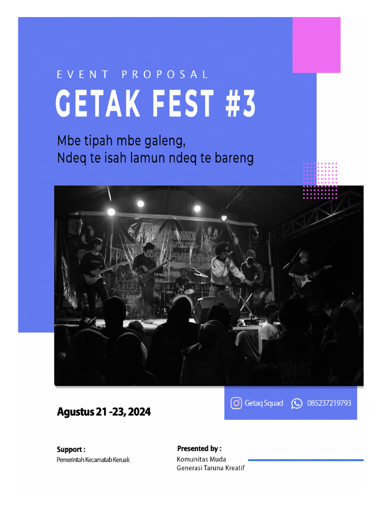 Proposal Getak Fest #3 | PDF | Bisnis | Game & Aktivitas
