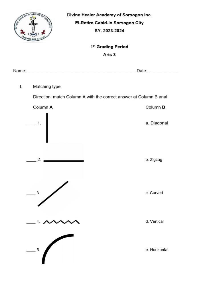 1st Grading Arts 2023 | PDF