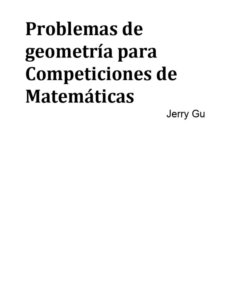 Problemas de Geometría para Concursos de Matemáticas Jerry Gu Z Lib Org ...