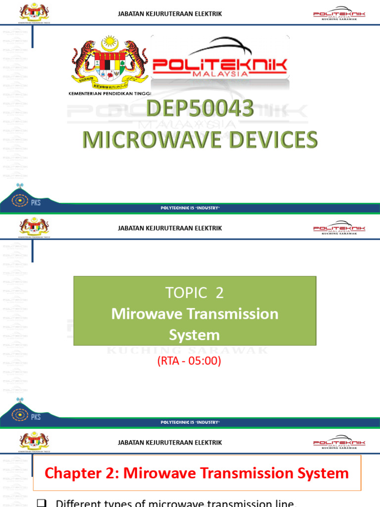 Chapter 2 Part 1 Sesi Jun 2020 | PDF | Waveguide | Transmission Line