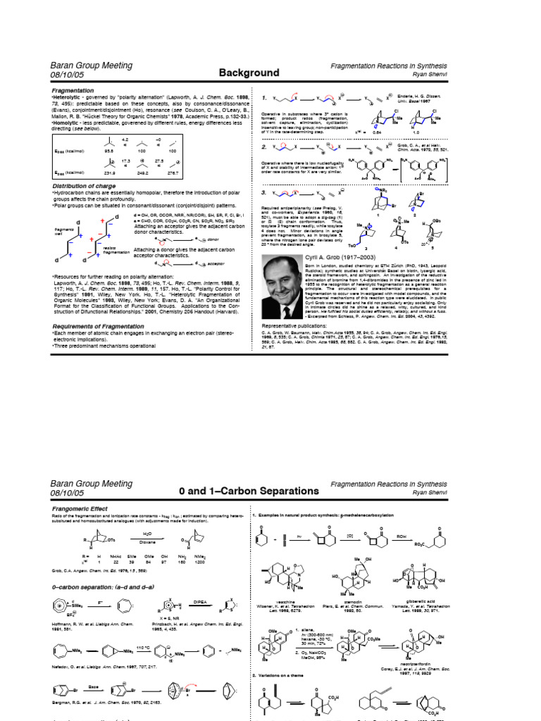 Fragmentation Reactions | PDF | Physical Sciences | Physical Chemistry