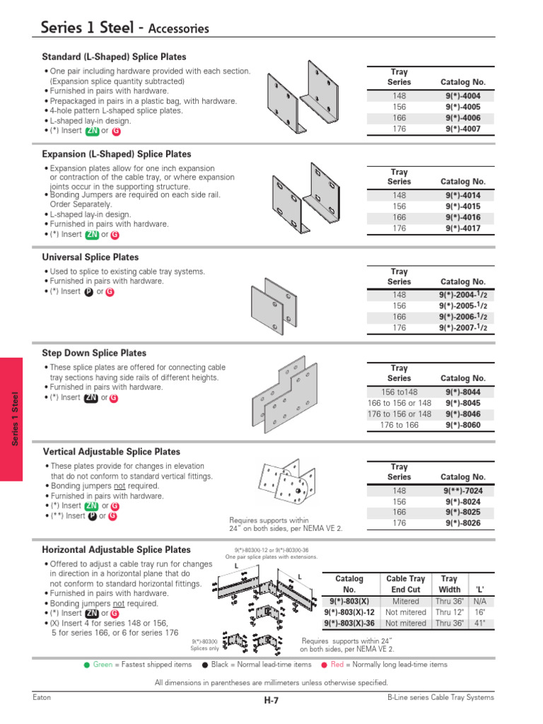 B-Line Cable Tray Systems Catalog | PDF | Screw | Electrical Conductor