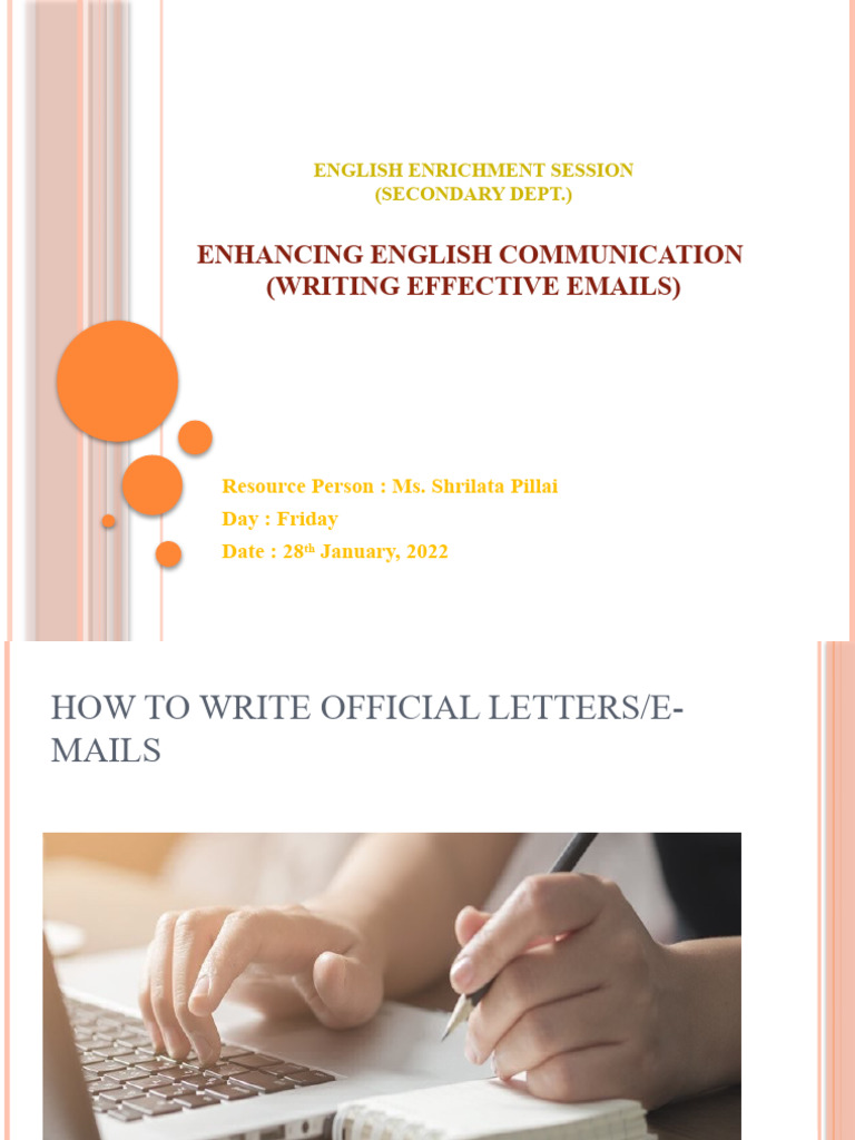 How To Write Official Letters - E-Mails | PDF | Language Arts ...