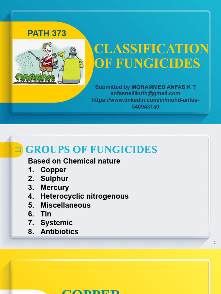 Classification of Fungicides | PDF | Plants