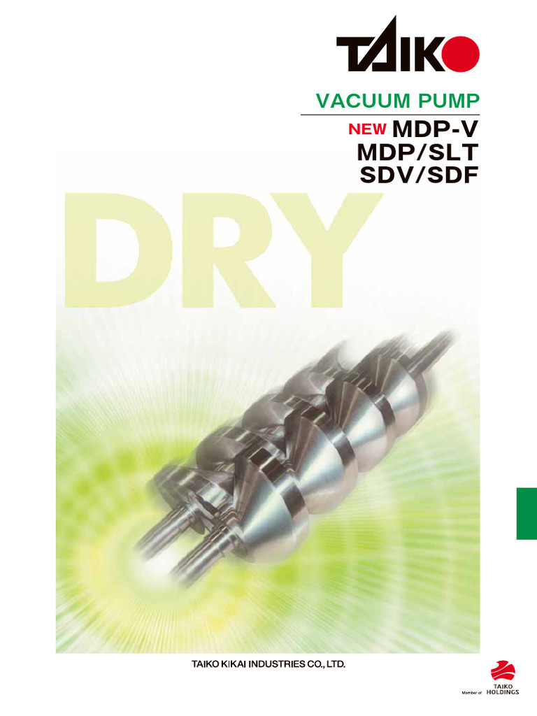 MDP - SLT - SDV - SDF - E Vaccuum Pump 1 | PDF | Pump | Vacuum