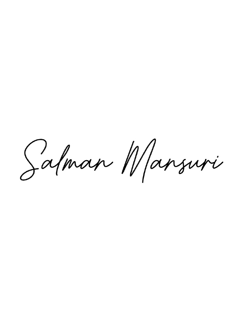 Salman Mansuri | PDF
