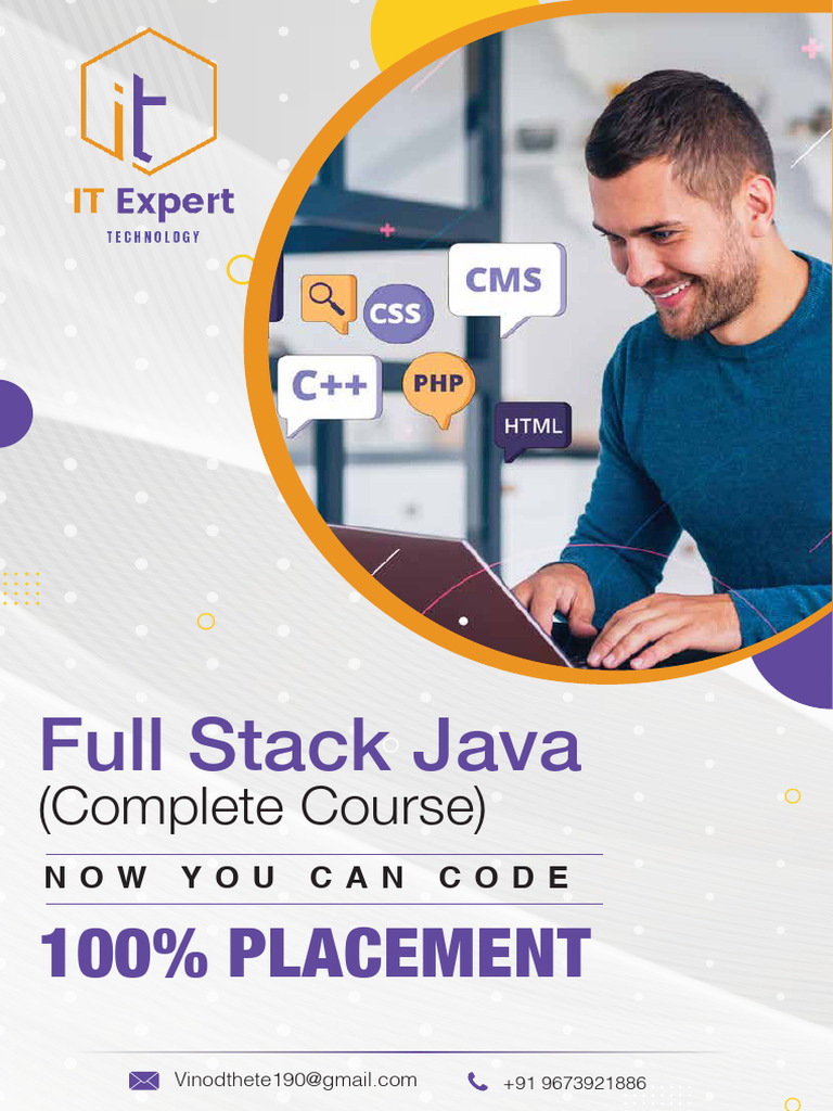 Java Full Stack Complete Course | PDF | Html Element | World Wide Web