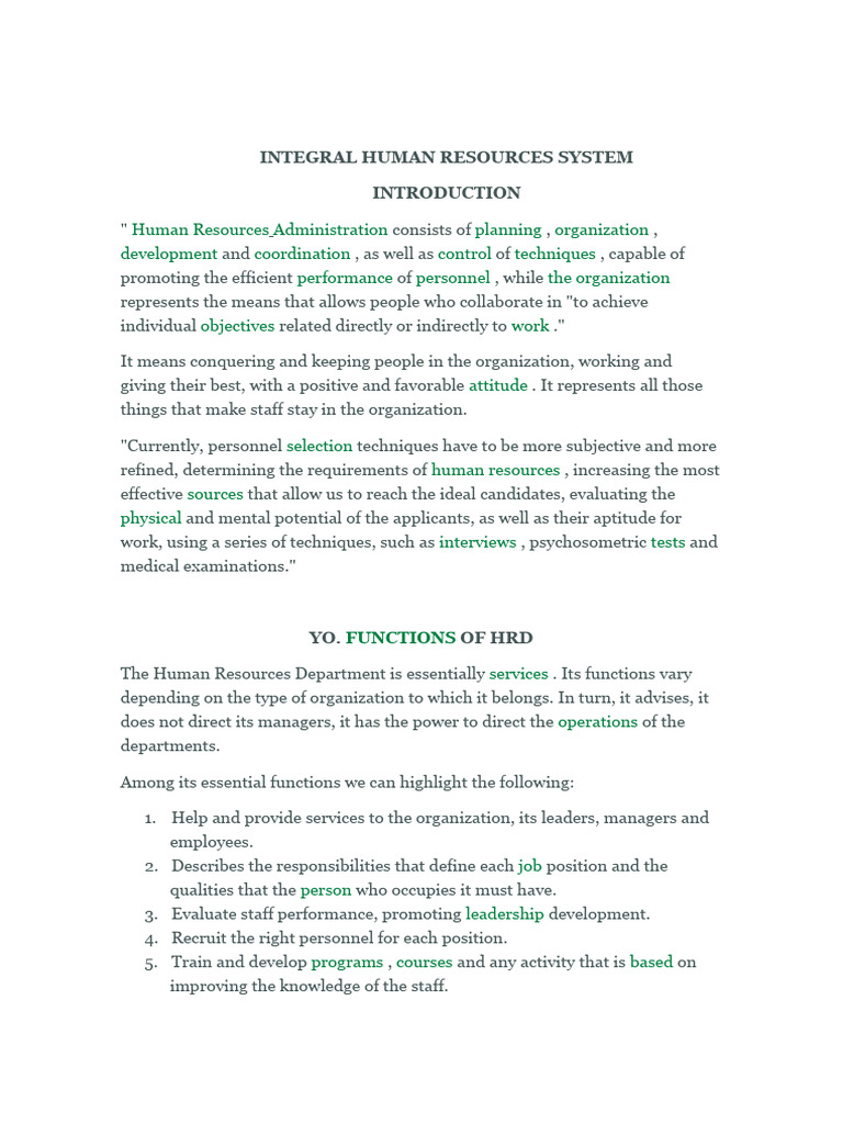 Comprehensive Human Resources System | PDF | Human Resources | Recruitment