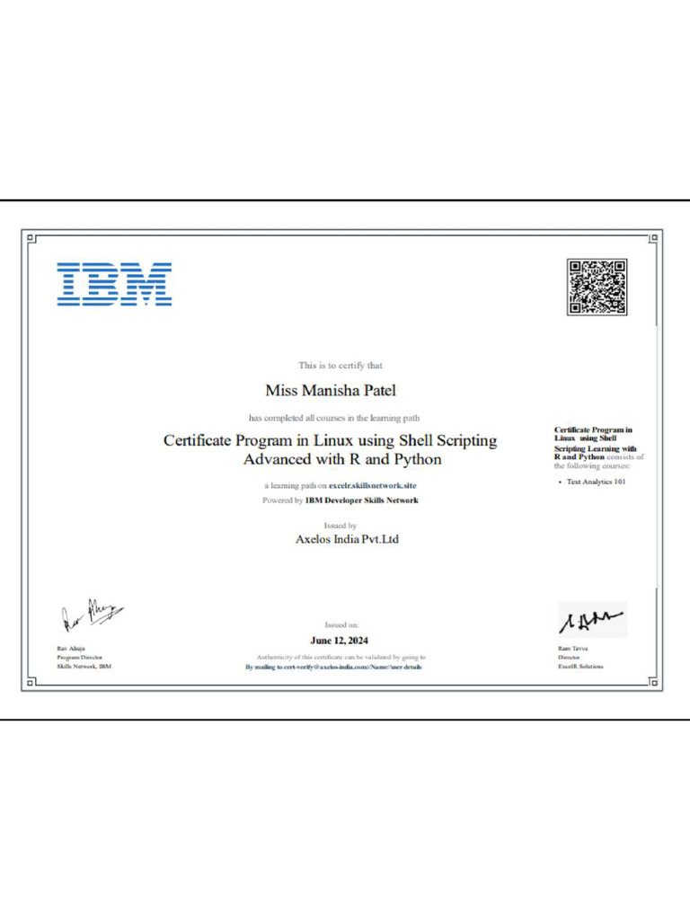 Manisha - LBM - Skills Network | PDF