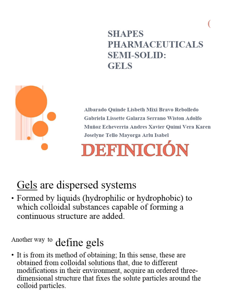 Comprehensive Guide to Pharmaceutical Gels | PDF | Gel | Materials