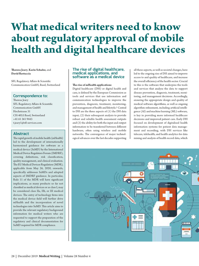 What Medical Writers Need To Know | PDF | Medical Device | Machine Learning