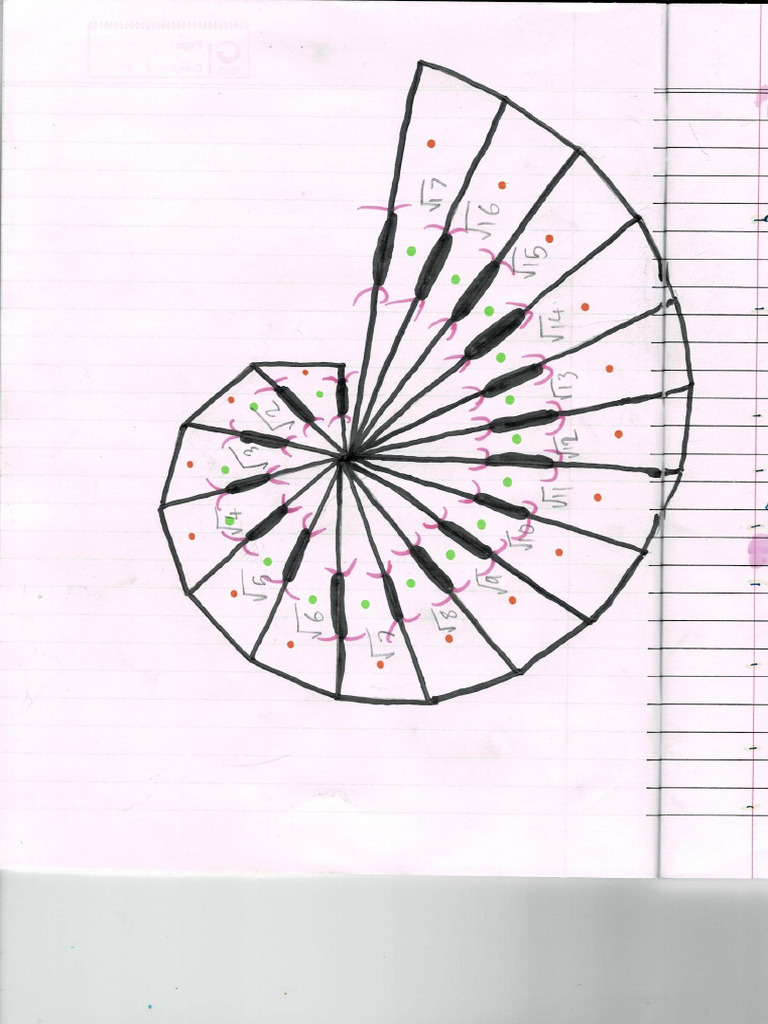 Square Root Spiral Math Activity | PDF