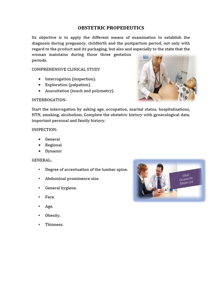 Obstetric Propedeutics | PDF | Pregnancy | Menstruation