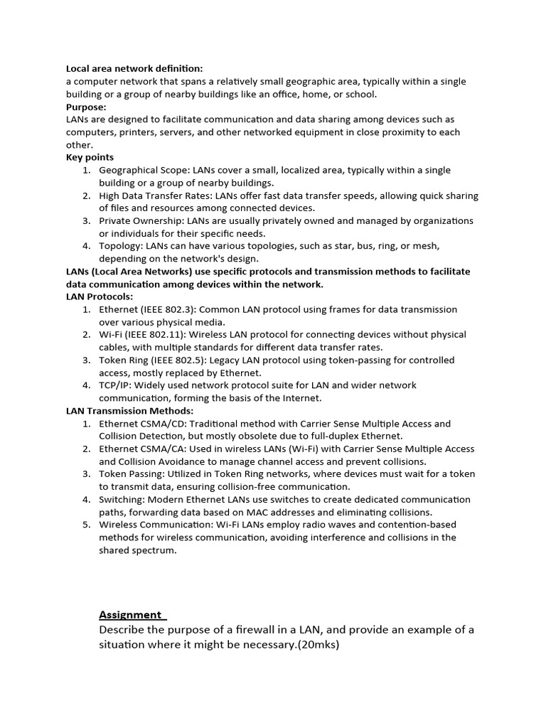Local Area Network Definition James | PDF | Computer Network | Local ... Local Area Network Definition James | PDF | Computer Network | Local ...