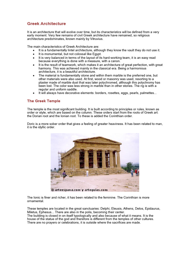 Greek Architecture | PDF | Classicism | Ancient Greece