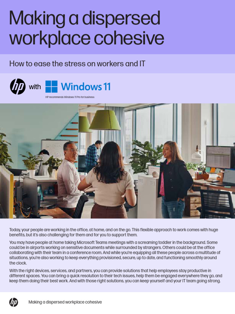 HP-BPS Win11-Refresh ENT Dispersed Workspace | PDF | Microsoft Windows | Personal Computers