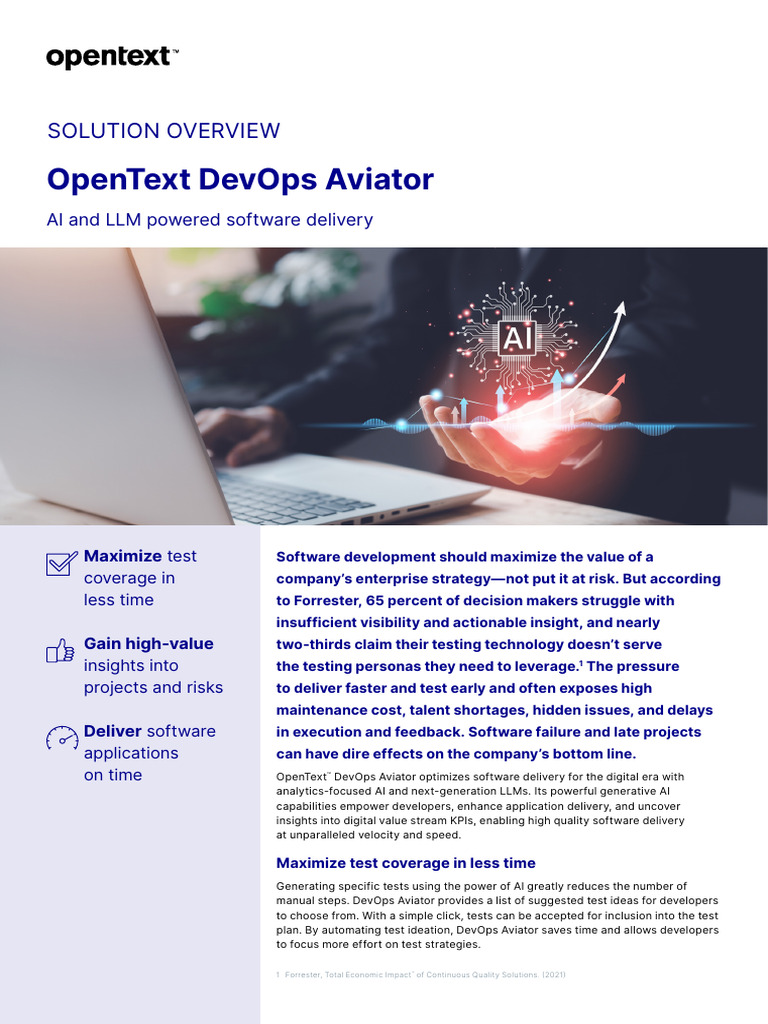 Opentext Slo Devops Aviator en | PDF | Artificial Intelligence ...