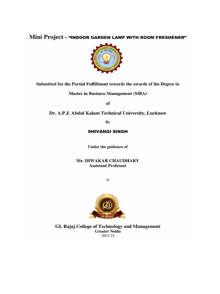 Shivangi Mini Project-1 | PDF