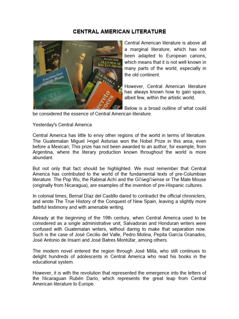 Central American Literature | PDF | Guatemala