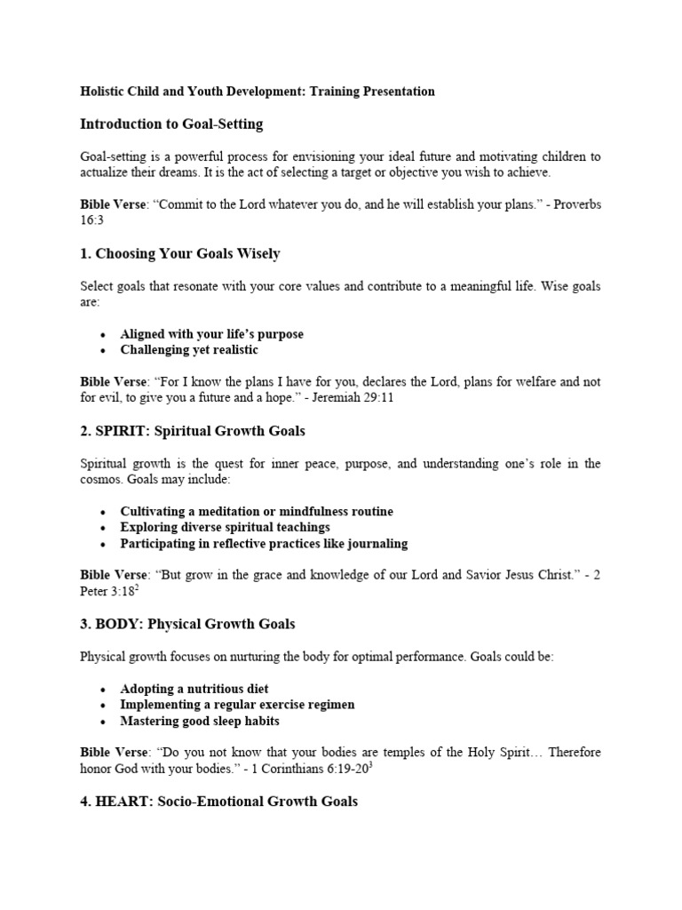 Introduction To Goal | PDF | Goal | Goal Setting