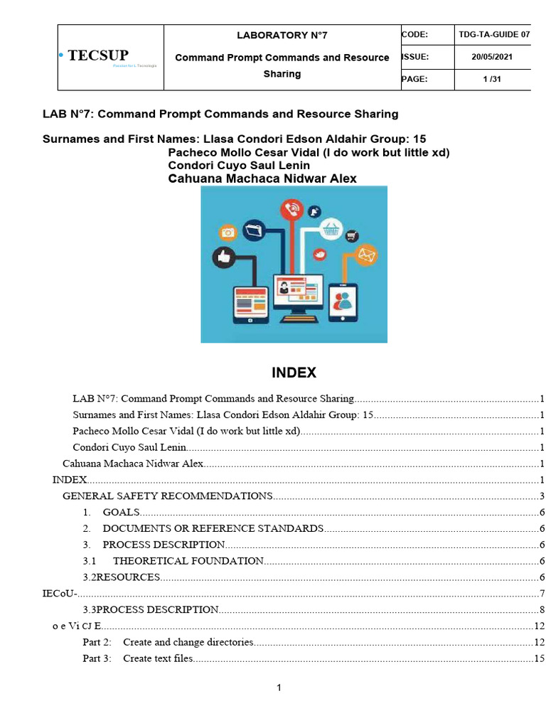 Command Prompt and Resource Sharing Guide | PDF | Computer File ...
