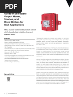 P2RK Outdoor Sounder Strobe Data Sheet | PDF | Rectifier | Electrical ...