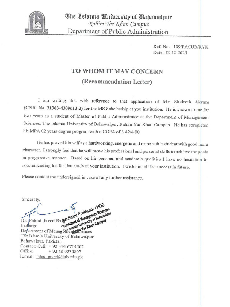 Recommendation Leeter | PDF