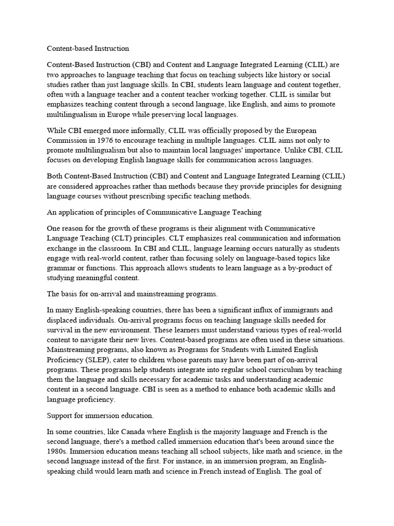 Content | PDF | Language Education | Learning