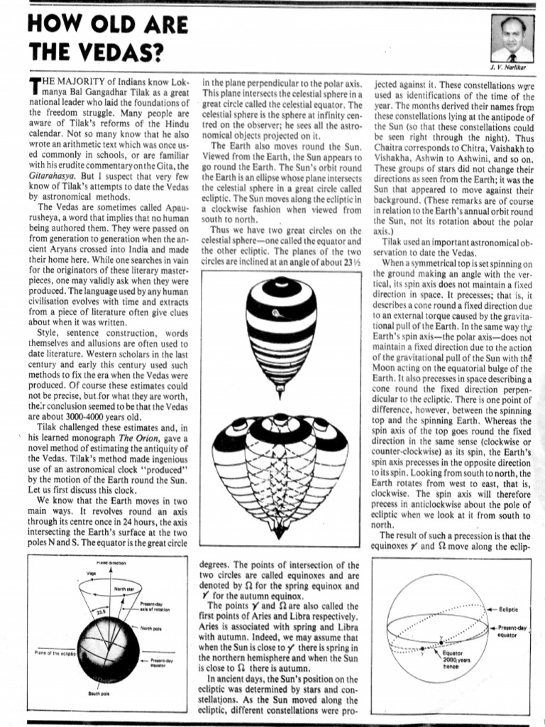 148E How Old Are the Vedas | PDF