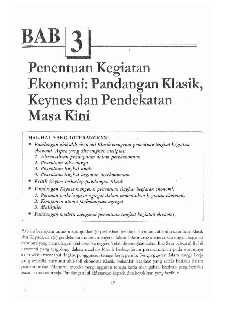 Bab III Penentuan Kegiatan Ekonomi | PDF