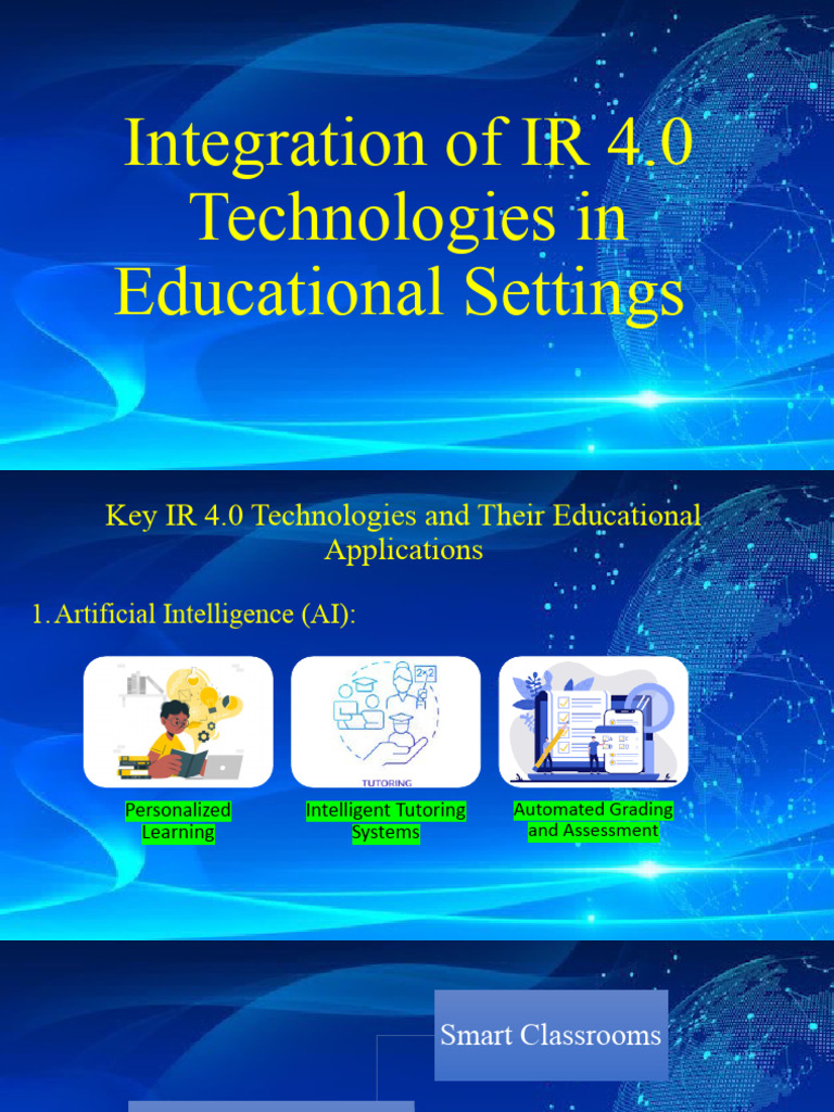 The Integration of IR 4.0 Technologies in Educational Setting | PDF | Augmented Reality ...