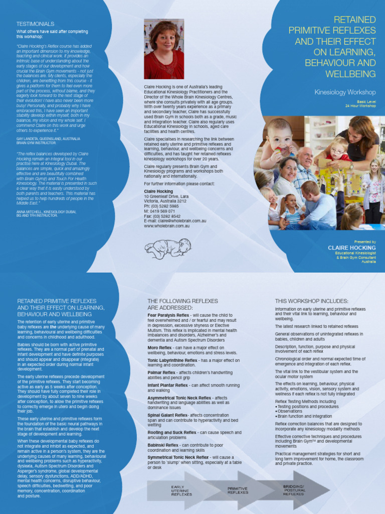 Reflexes Brochure | PDF | Cognitive Science | Psychology