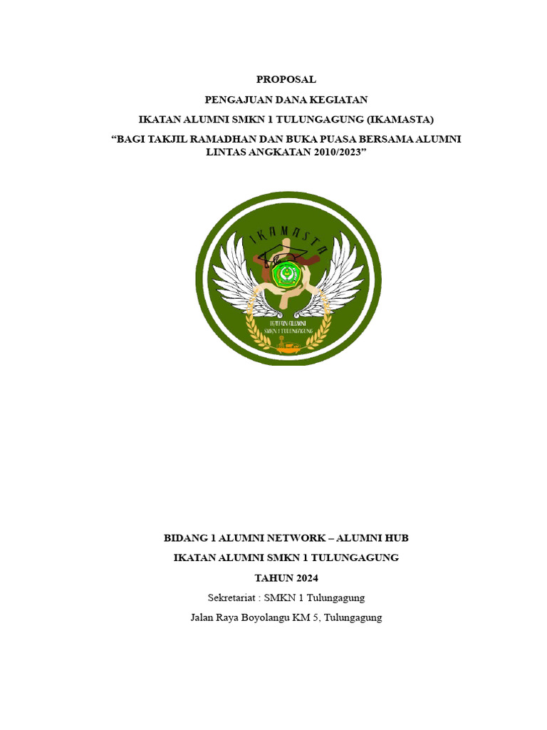 Proposal Bukber Ikamasta 2024 | PDF