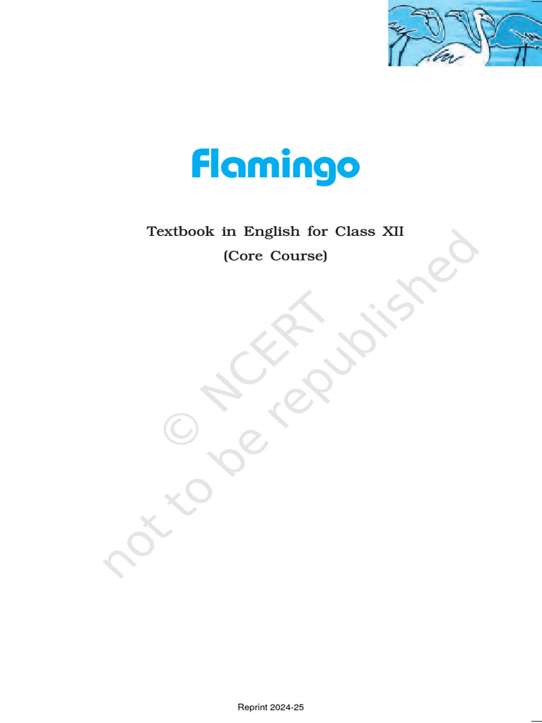 Flamingo Class 12 English Textbook Index | PDF | Poetry | Textbook